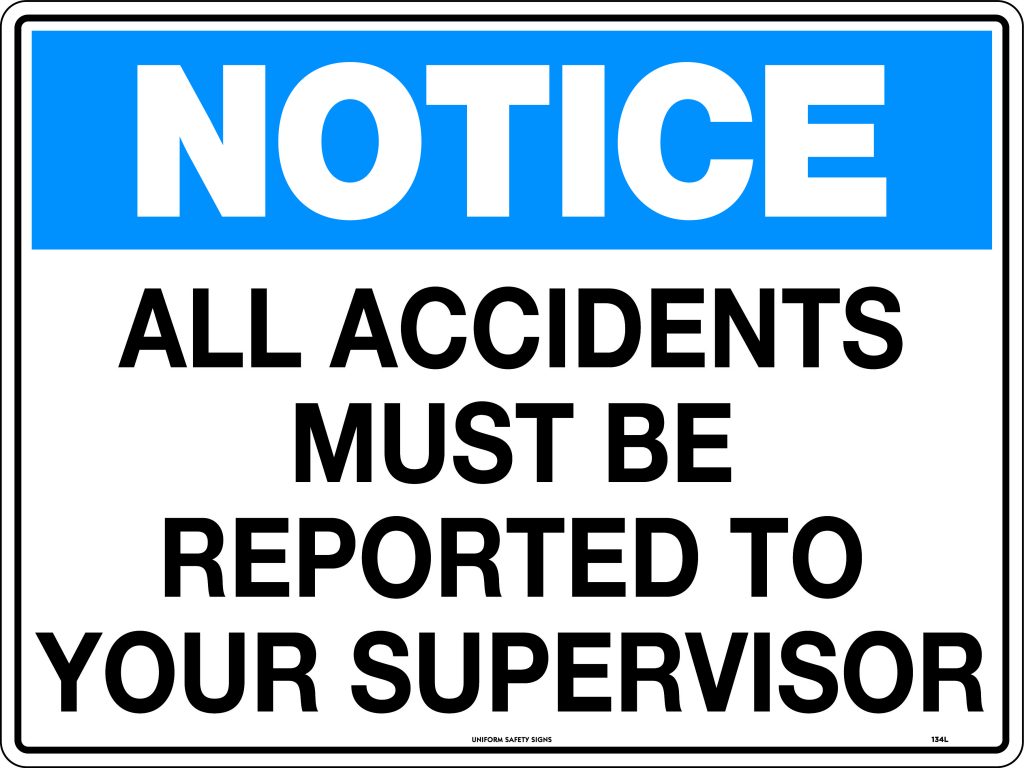 All Accidents No Matter How Minor etc. | Mandatory Signs | USS