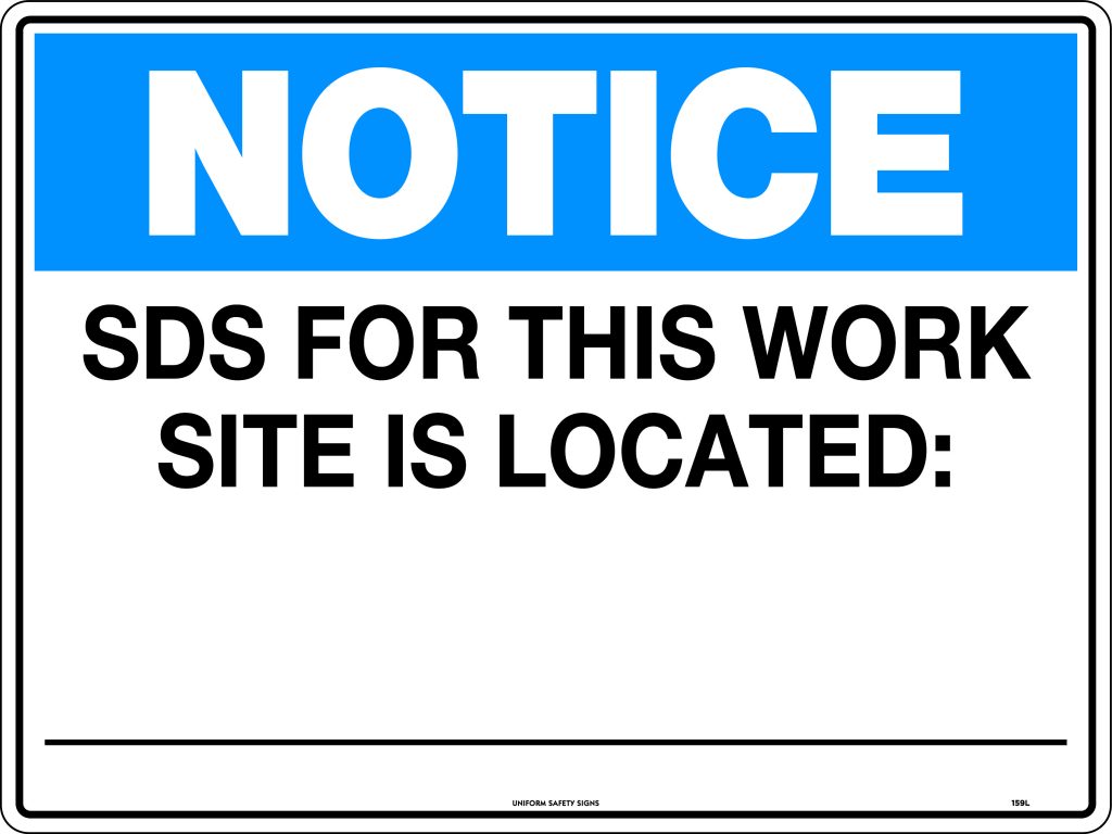 Notice SDS For This Work Site Is Located : | Notice | USS