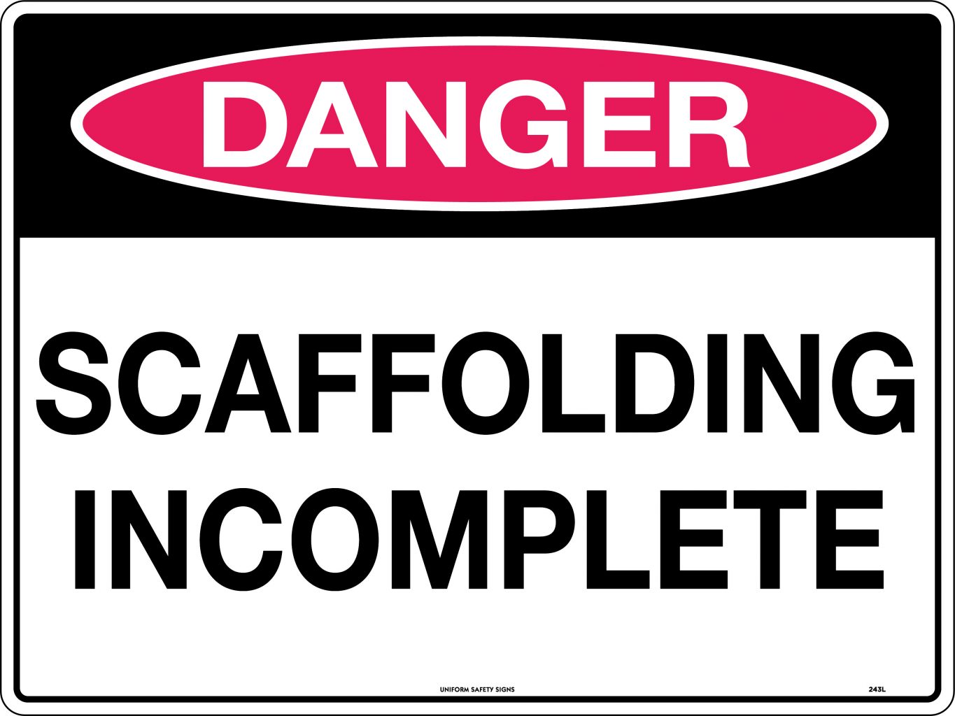 Danger Scaffolding Incomplete | Mining | USS