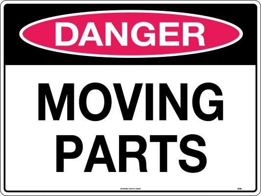 Danger Moving Parts | Danger Signs | USS