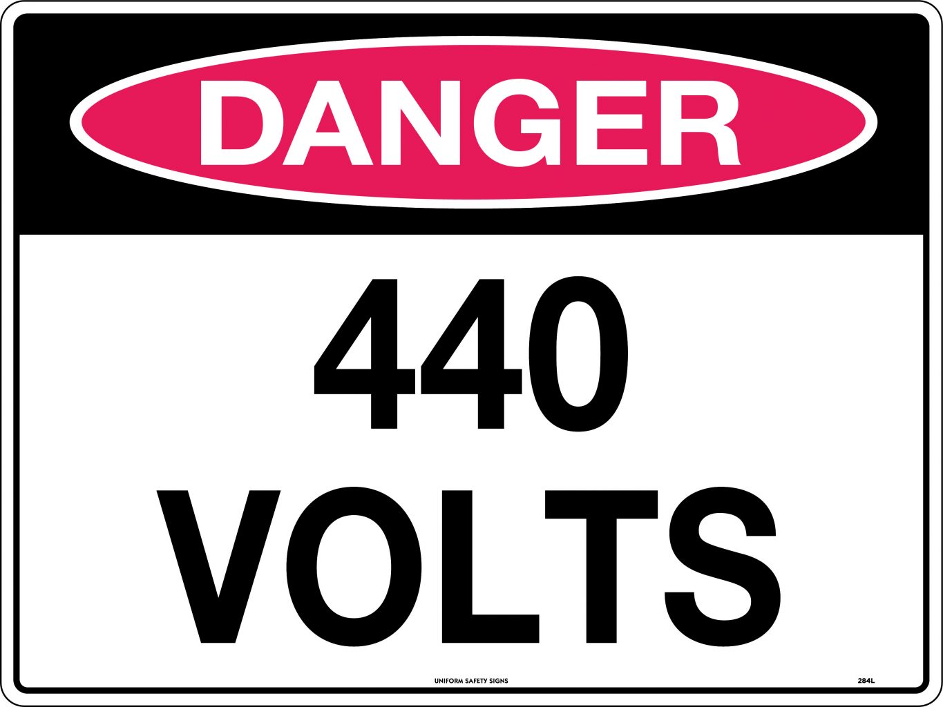 Danger 440 Volts | Danger Signs | USS