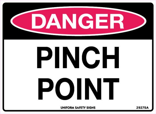 Danger Pinch Point | Danger Signs | USS
