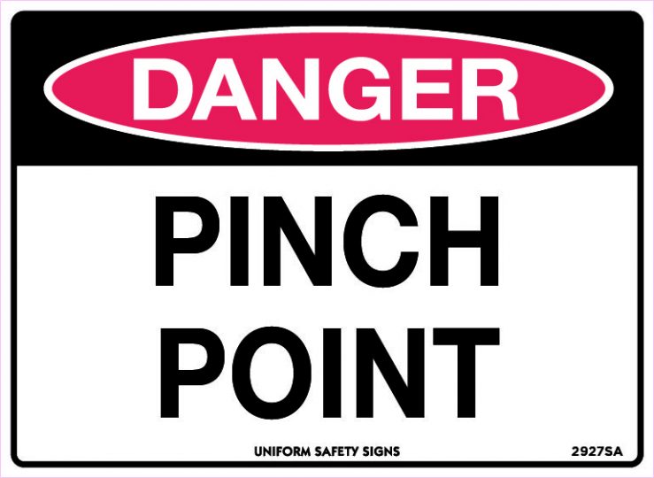 Danger Pinch Point | Danger Signs | USS
