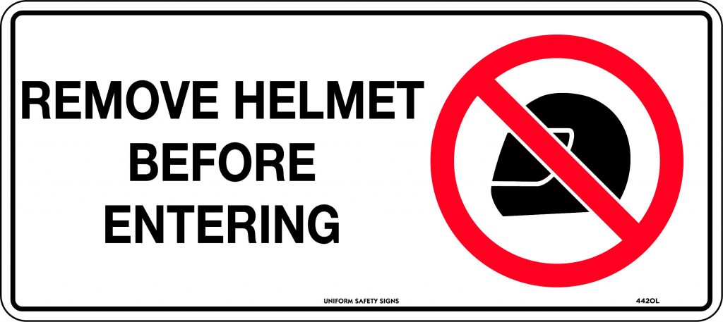 Remove Helmet Before Entering | Prohibition | USS