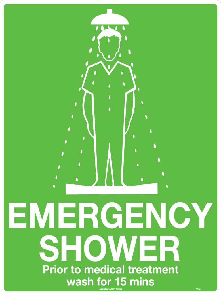 Emergency Shower | First Aid Signs | USS