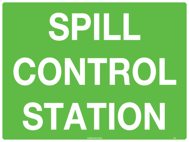 Spill Control Station | First Aid Signs | USS