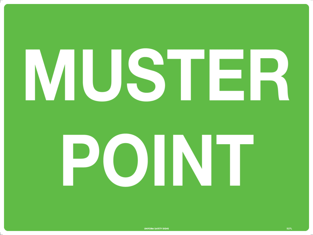 Muster Point | First Aid Signs | USS