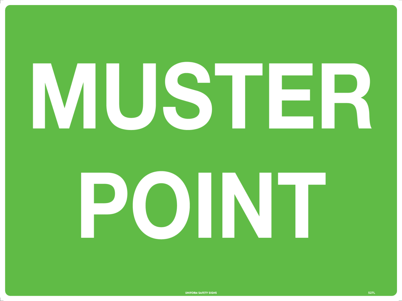 Muster Point | First Aid Signs | USS