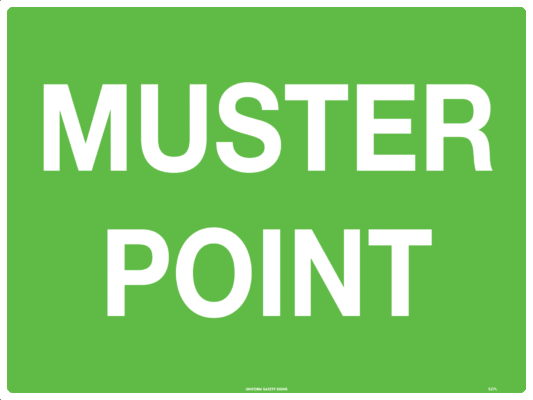 Muster Point | First Aid Signs | USS