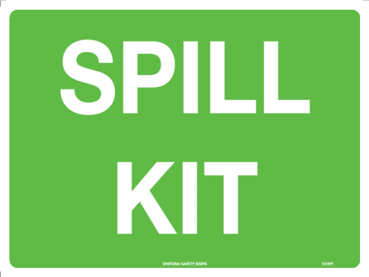 Spill Kit | First Aid Signs | USS
