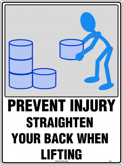 Prevent Injury Straighten your Back when Lifting | General Signs | USS