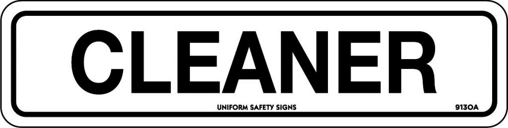 Cleaner | General Signs | USS