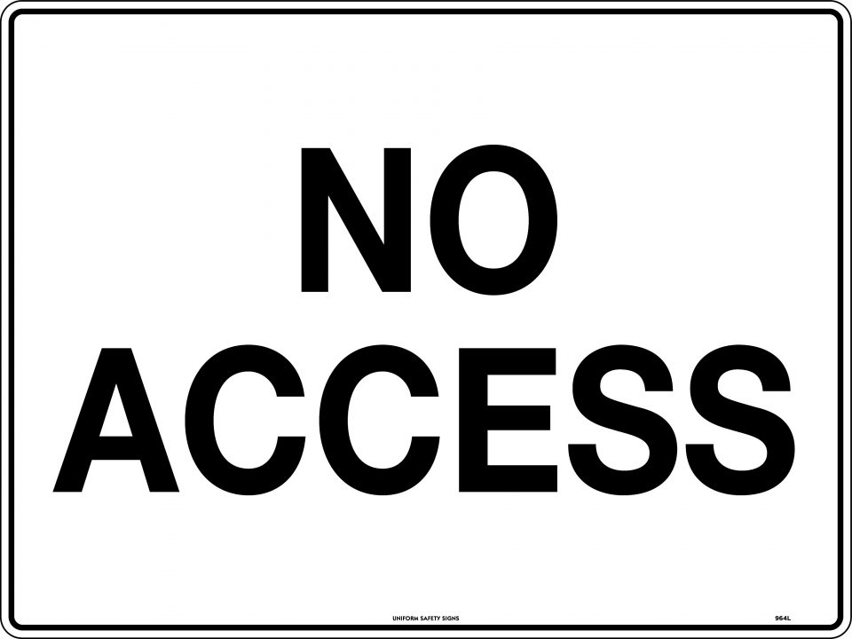No Access | General Signs | USS