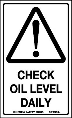 Check Oil Level Daily | Machinery Signs | USS