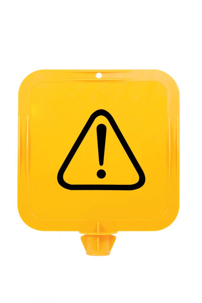Lock-in Sign Frame Warning Triangle & Exclamation Mark | USS