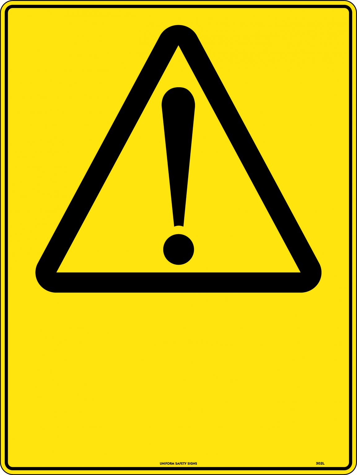 Caution Triangle Symbol Blank | Caution Signs | USS