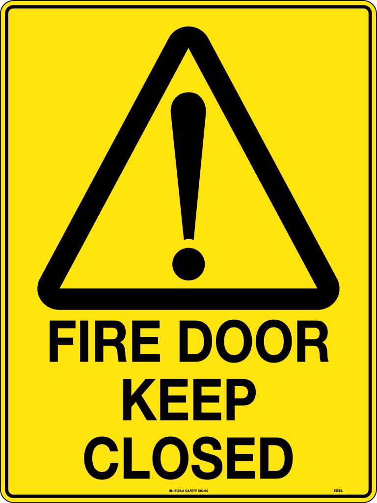 Fire Door Keep Closed | Uniform Safety Signs