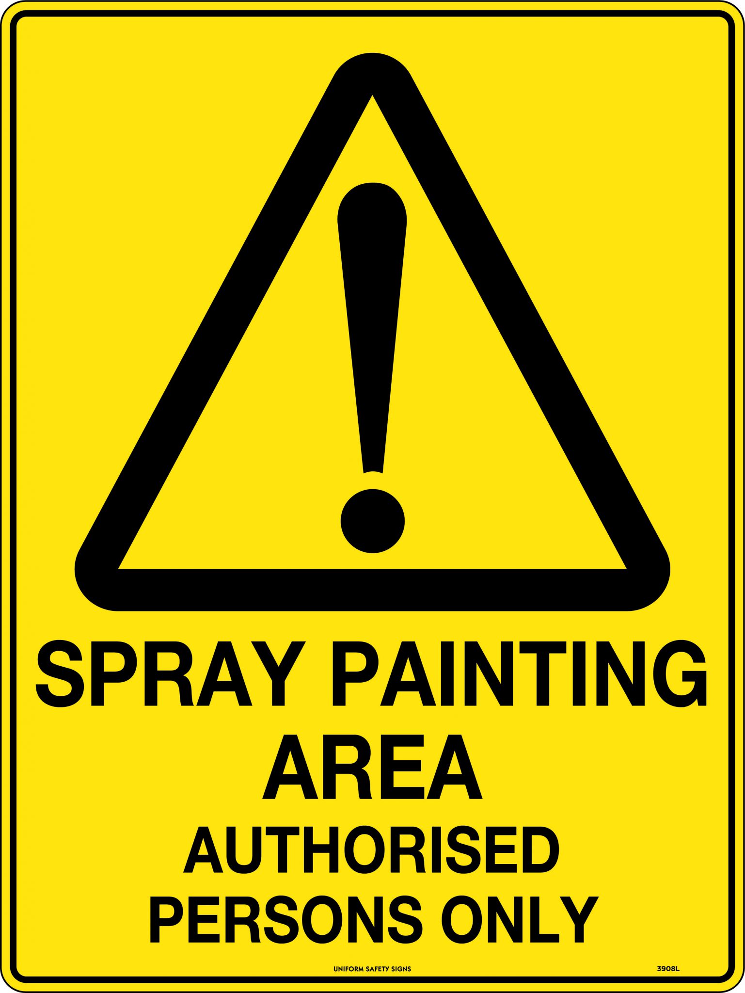 Spray Painting Area Authorised Persons Only | Caution Signs | USS