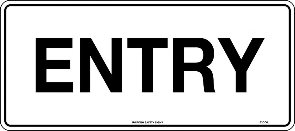 Entry | Exit/Entry Signs | USS