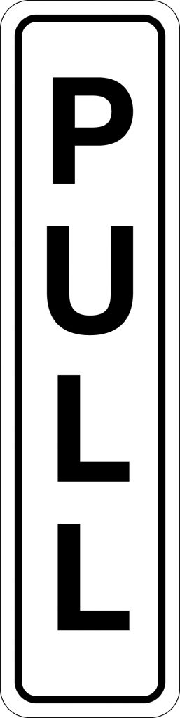 Pull (vertical) | Exit/Entry Signs | USS