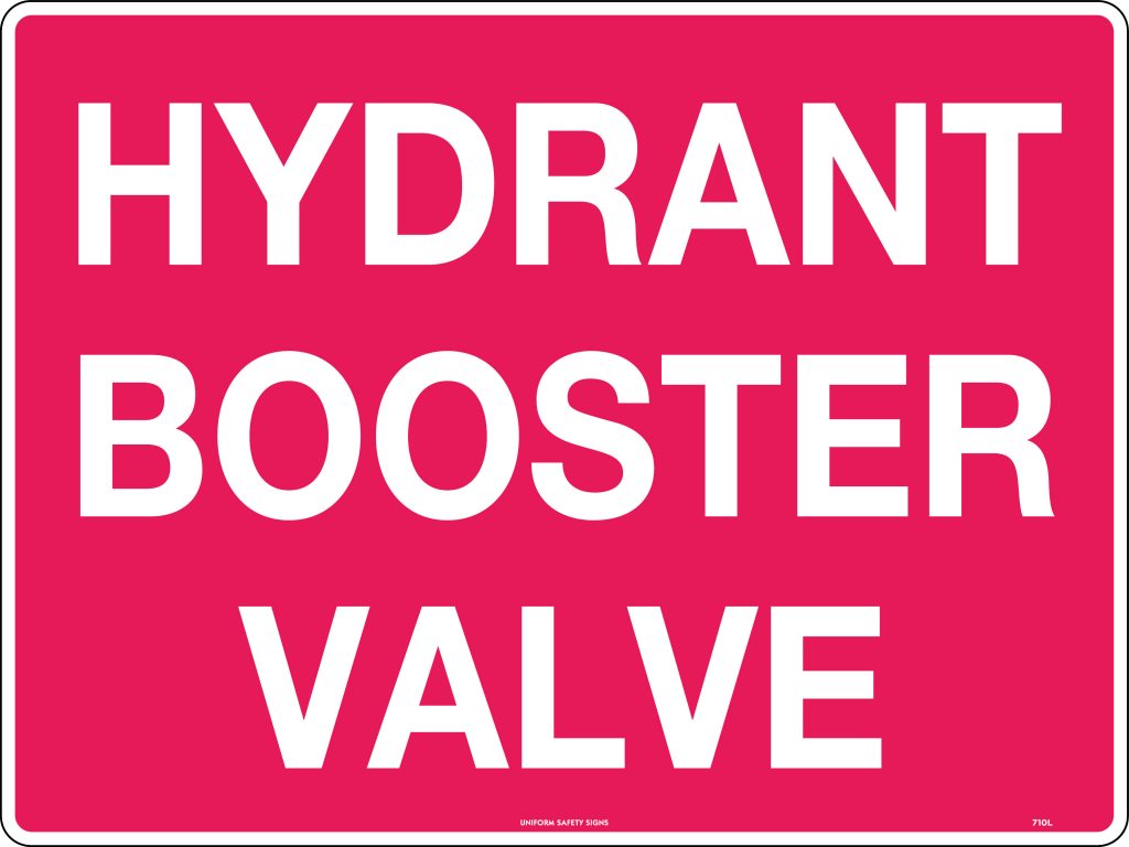 Hydrant Booster Valve | Fire Signs | USS