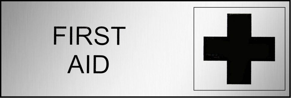 First Aid (With Picto) Engraved Traffolite | Architectural | USS