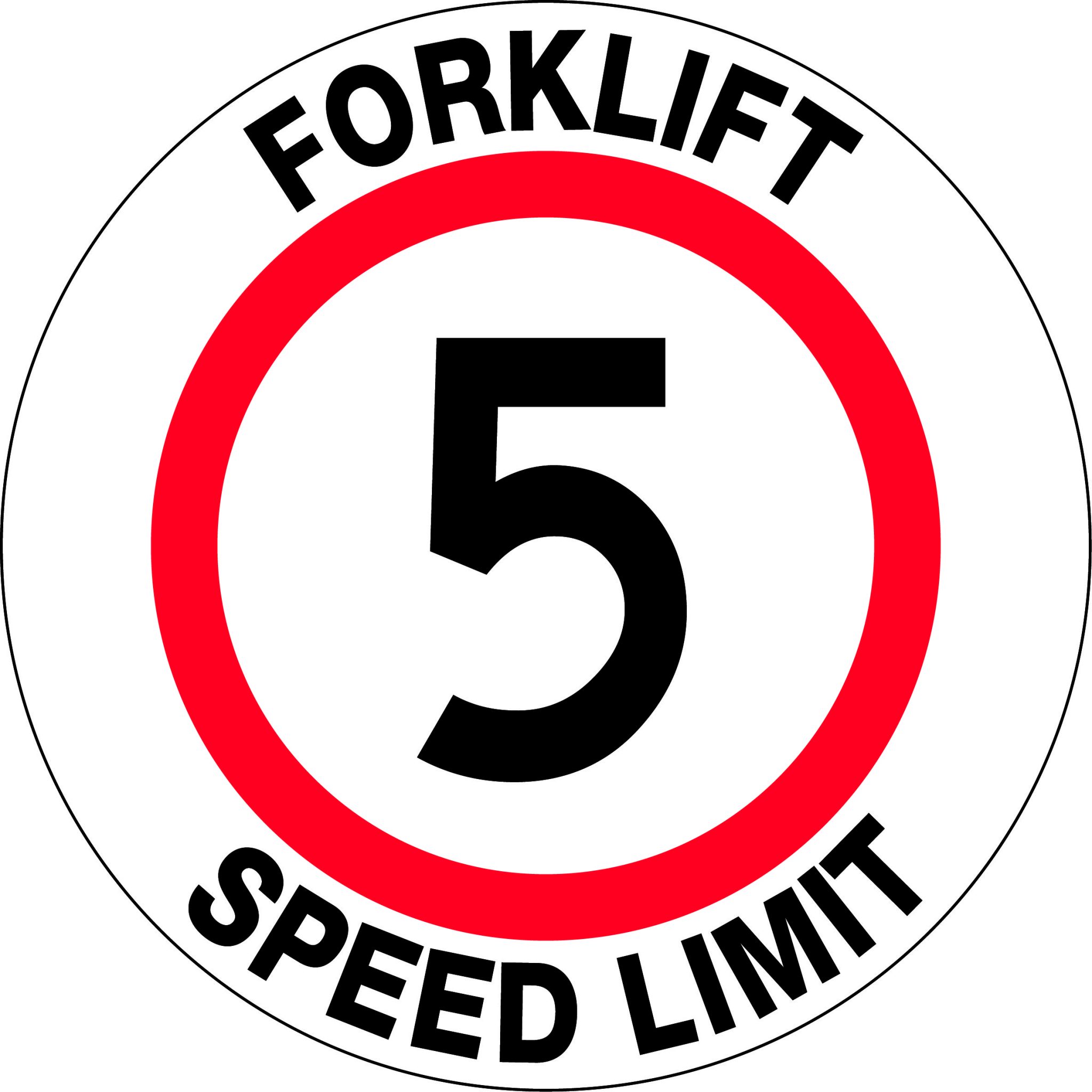 Floor Graphics - Forklift Speed Limit 5 | Floor Graphics | USS