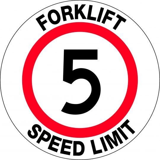 Floor Graphics - Forklift Speed Limit 5 | Floor Graphics | USS