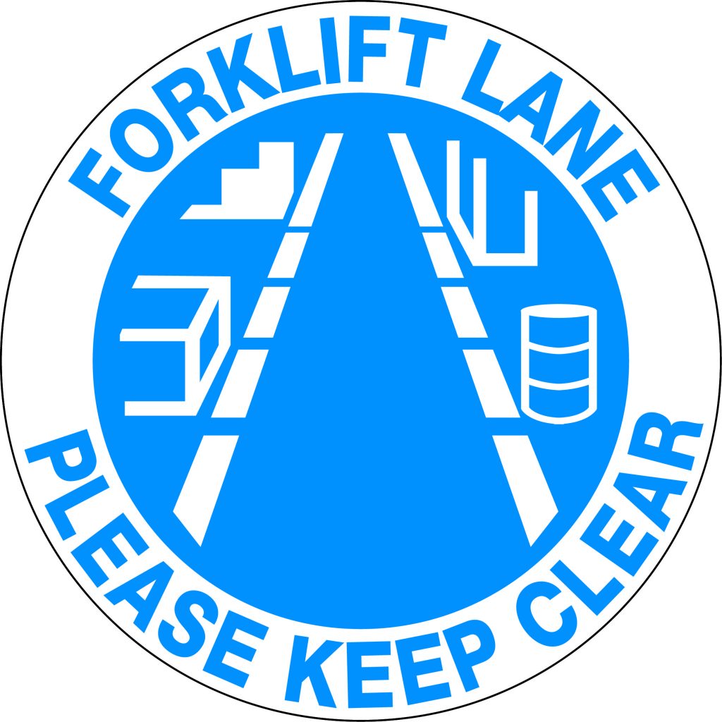 Floor Graphics - Forklift Lane Please Keep Clear | Floor Graphics | USS