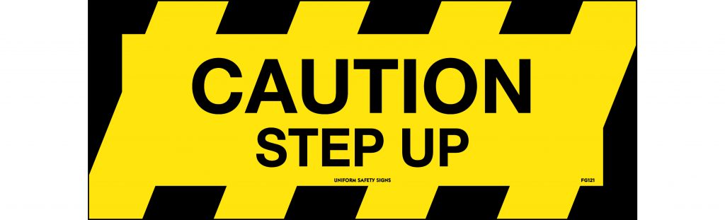 Floor Graphics - Caution Step Up | Floor Graphics | USS