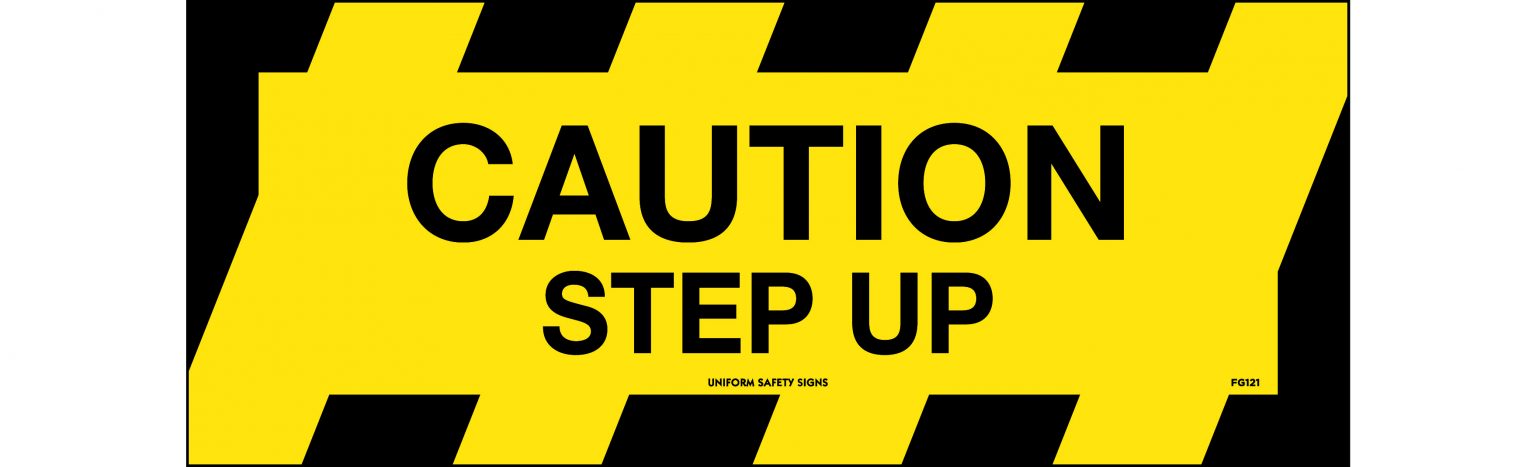 Floor Graphics - Caution Step Up | Floor Graphics | USS