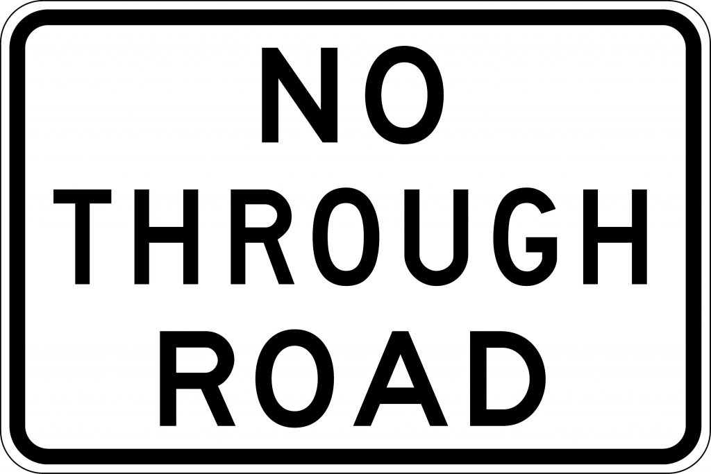 No Through Road | Road Signs | USS