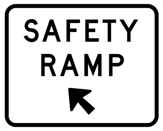 Safety Ramp (Left or Right) | Road Signs | USS