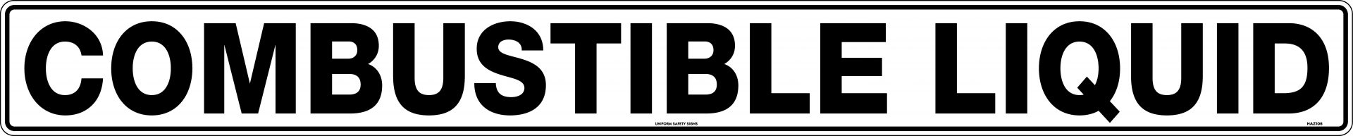 Combustible Liquid | Hazchem Signs | USS