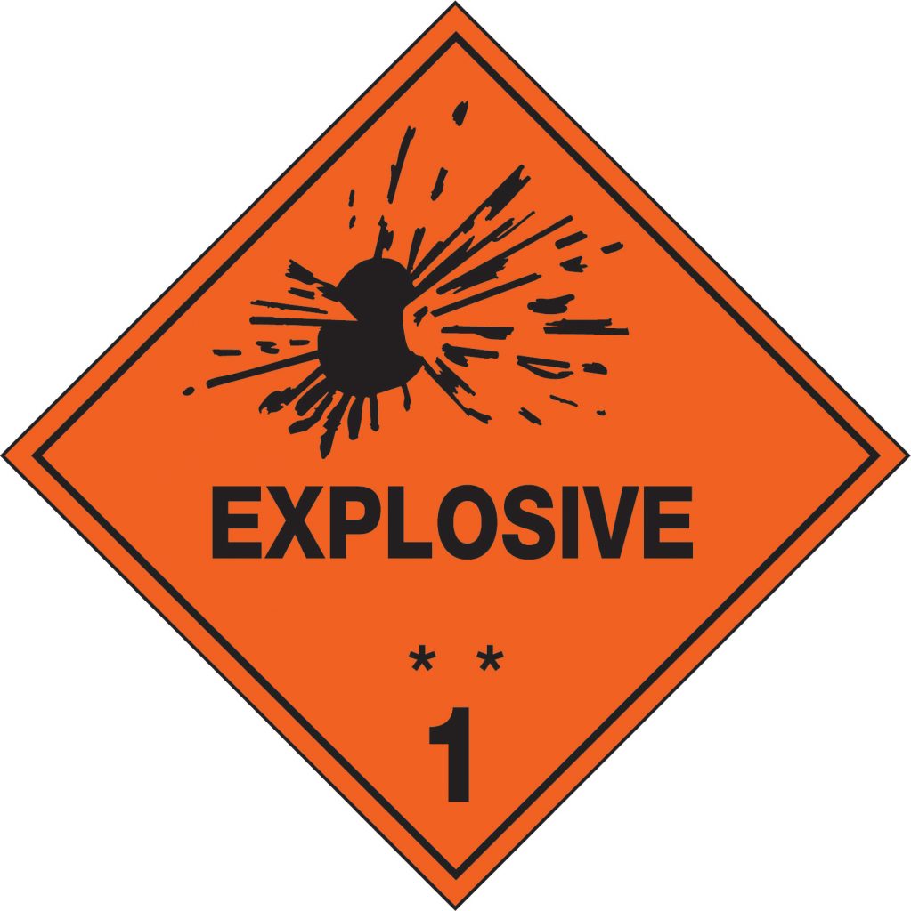 Hazchem Labels - Explosive 1 | Hazchem Signs | USS