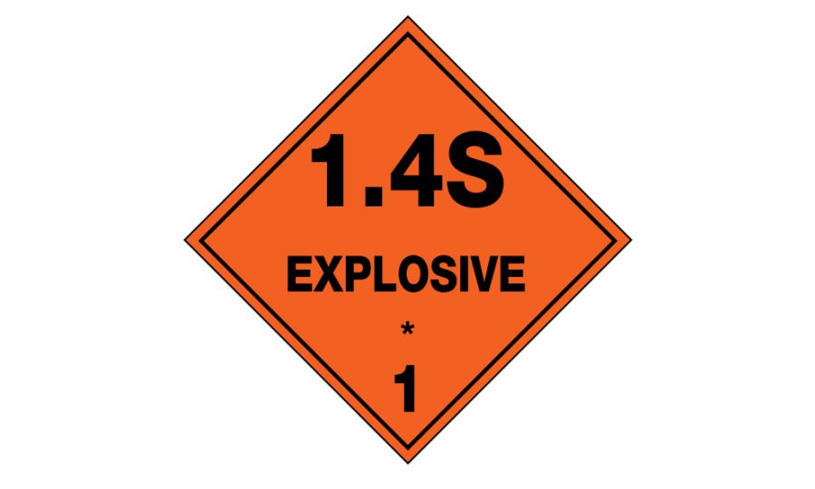 Hazchem Labels - Explosive 1.4s | Hazchem Signs | USS