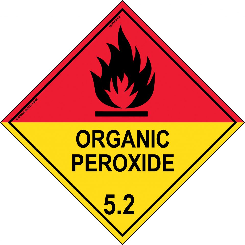 Hazchem Labels - Organic Peroxide 5.2 | Hazchem Signs | USS
