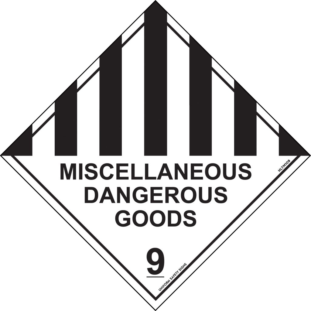 Hazchem Labels - Miscellaneous Dangerous Goods 9 | Hazchem Signs | USS