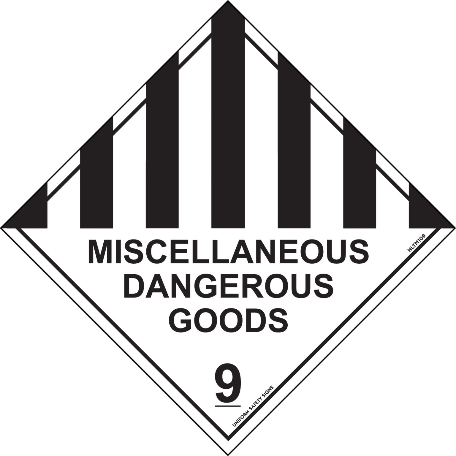 Hazchem Labels - Miscellaneous Dangerous Goods 9 | Hazchem Signs | USS