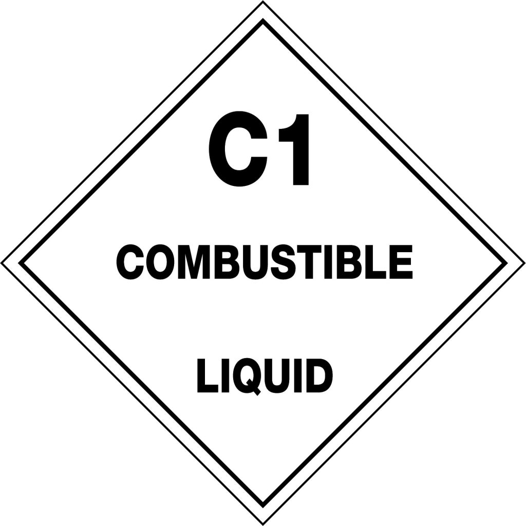 Hazchem Labels - C1 Combustible Liquid | Hazchem Signs | USS