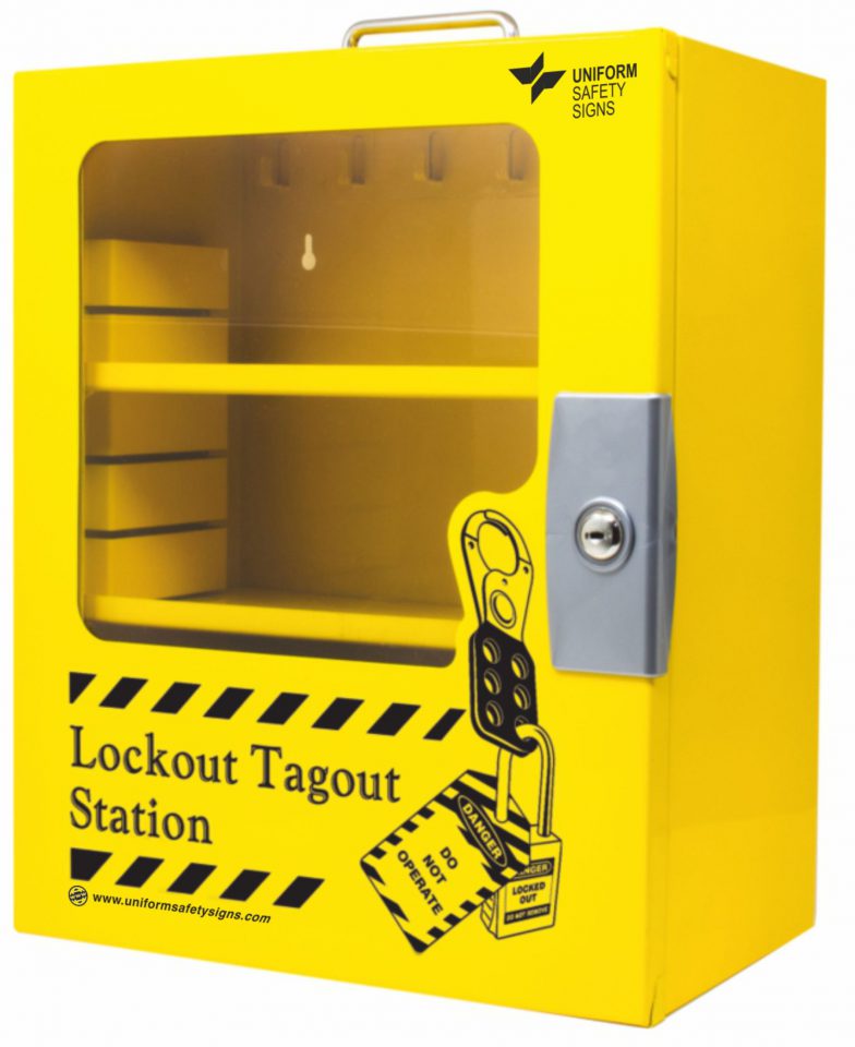 Metal Lockable Lockout Station Wall Mount | Uniform Safety Signs