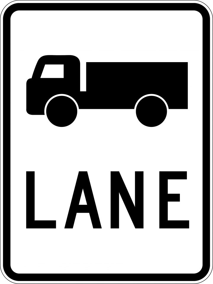 Truck Lane | Uniform Safety Signs