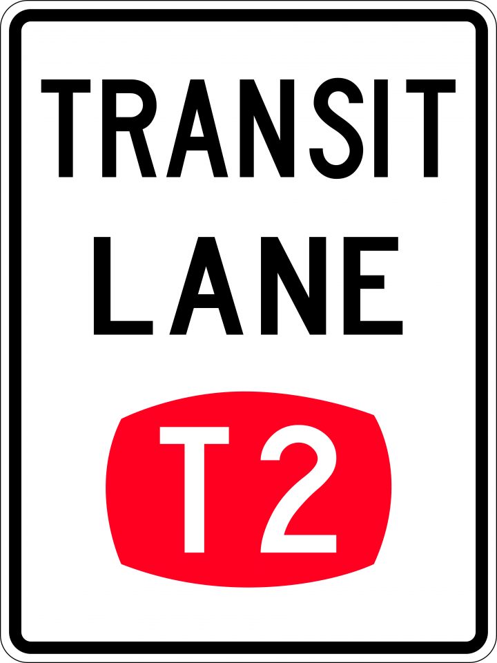 Transit Lane T2 | Road Signs | USS