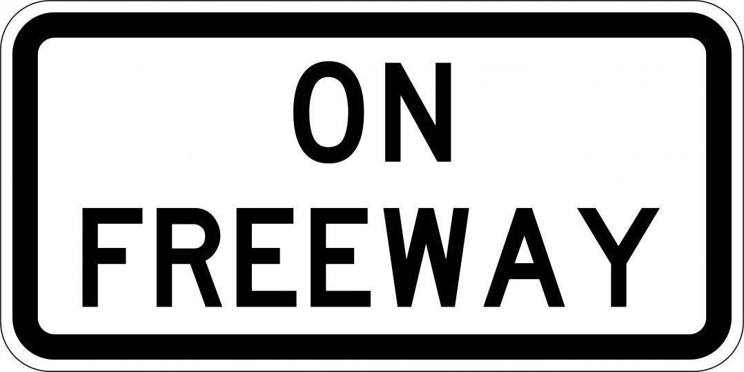 On Freeway | Road Signs | USS