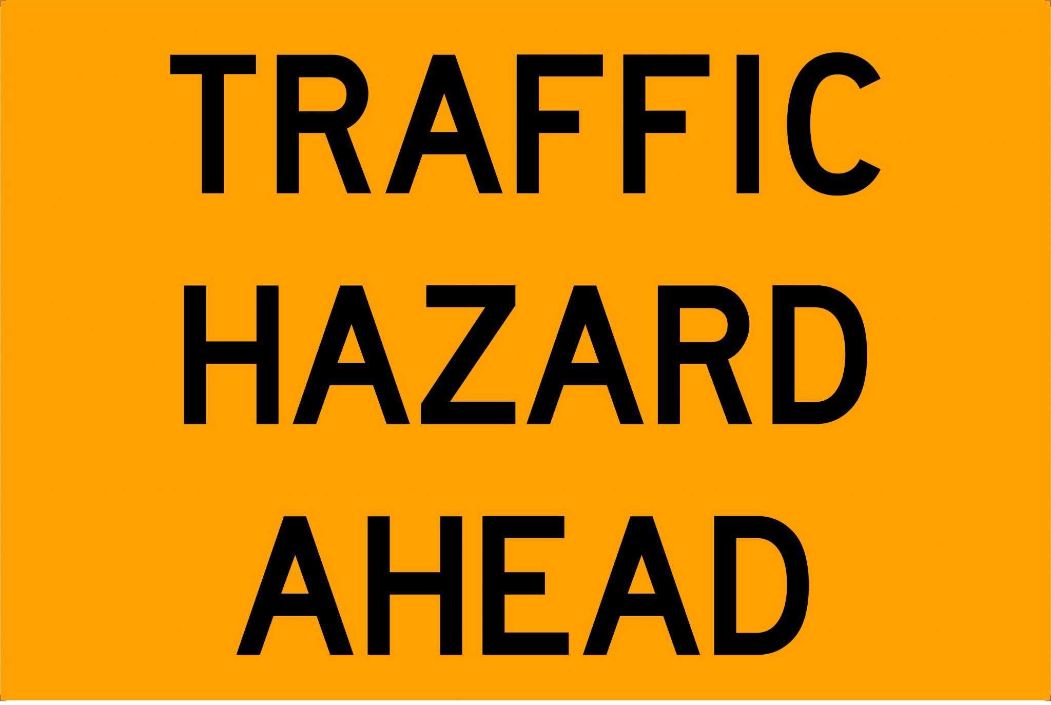 Traffic Hazard Ahead Swing Stand Signage | Uniform Safety Signs