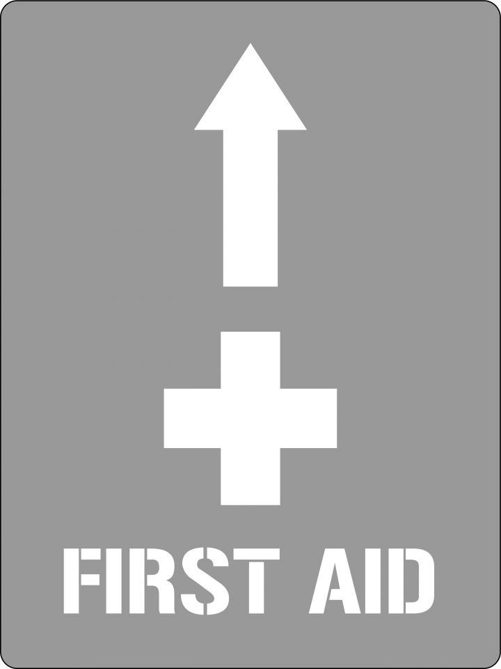 First Aid With Arrow | Stencils | USS