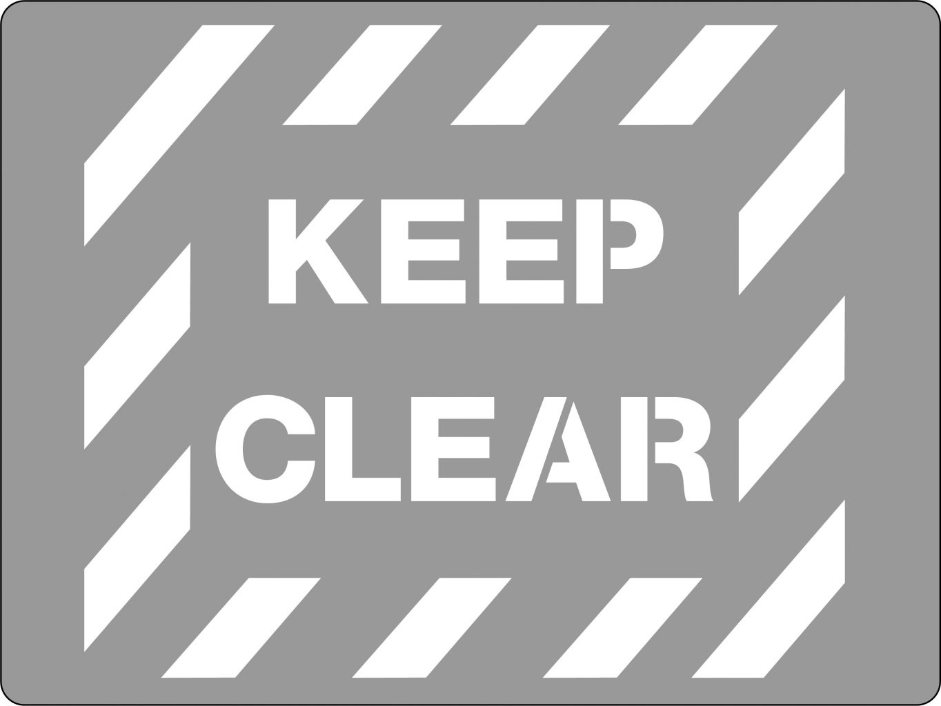 Keep Clear | Stencils | USS