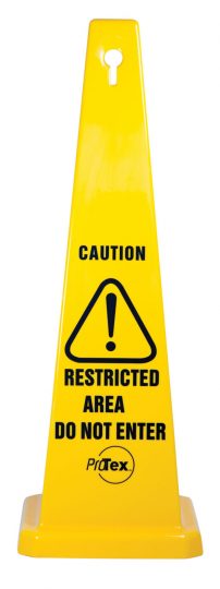 Caution Restricted Area Do Not Enter - Safety Cone | Cones & Stands | USS