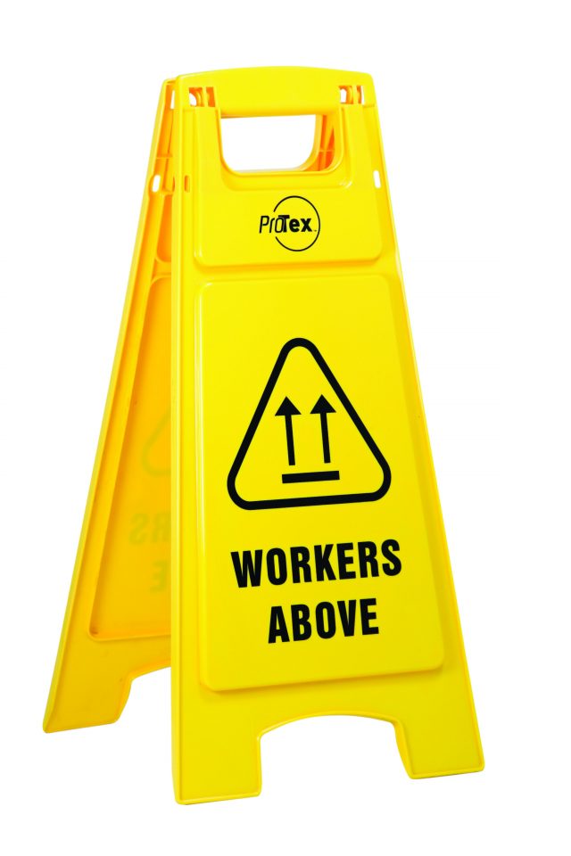 Workers Above - Plastic A-Frame | Cones & Stands | USS
