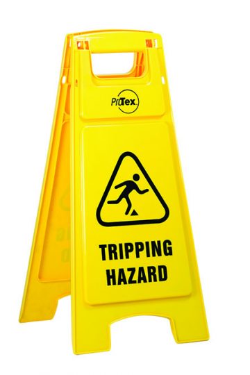 Tripping Hazard - Plastic A-Frame | Cones & Stands | USS